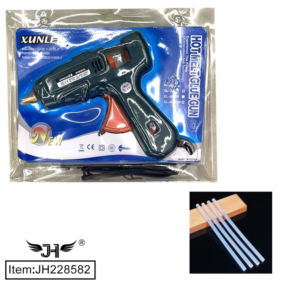 GLUE GUN - HOT MELT WITH 3 GLUE STICKS 12PC/4BX/48PC/CS