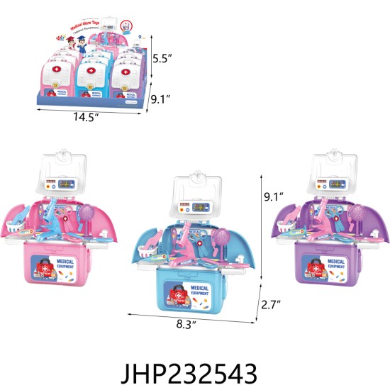 Doctor Set Mix 3 Color 9pc 8bx Cs