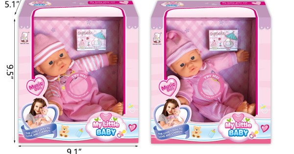 12" DOLLS W/BATTERY (2 STYLES MIXED PACK) 18PC/CS